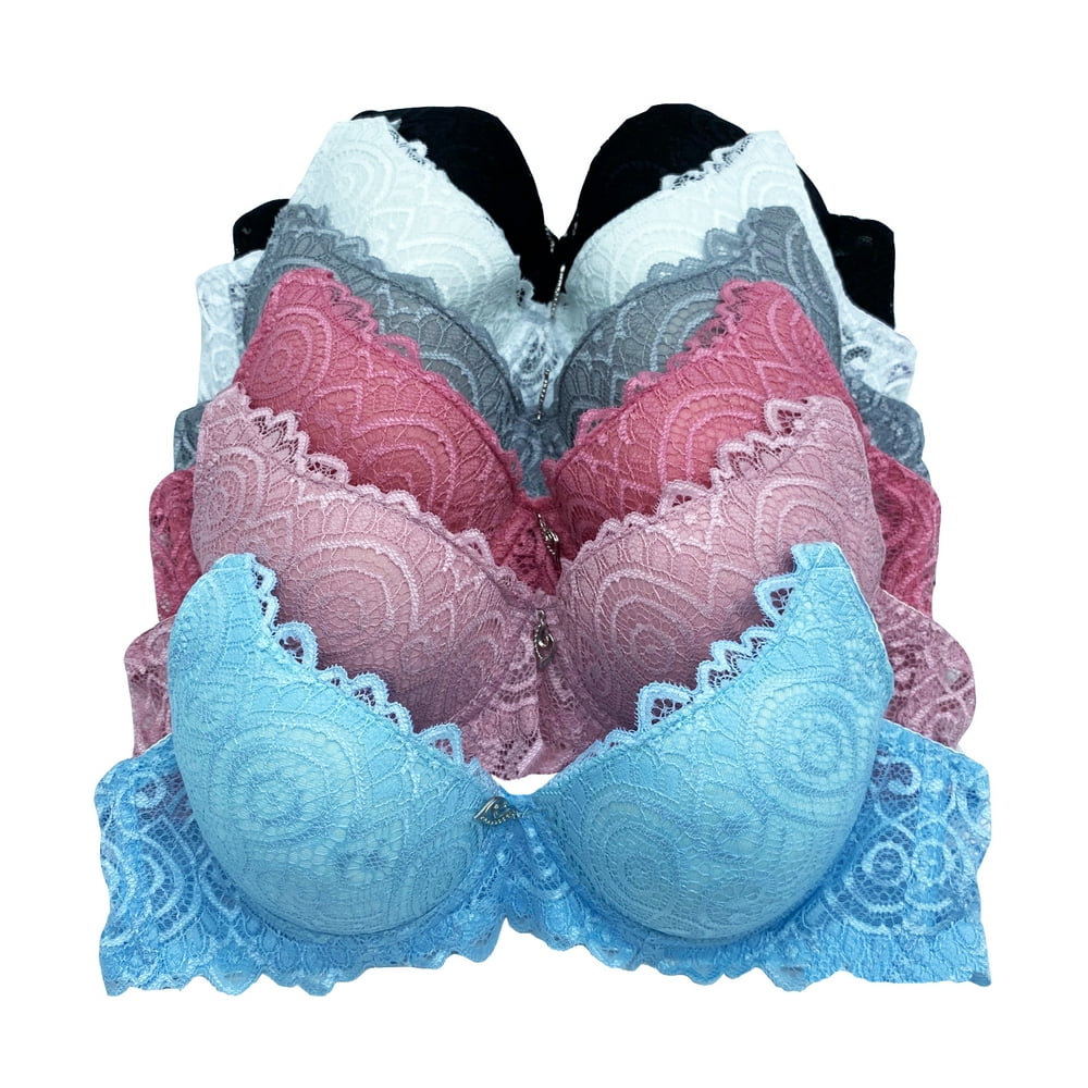 Iheyi - Iheyi 6 Packs Women Full Cup Regular Padded Everyday Wear 30A ...