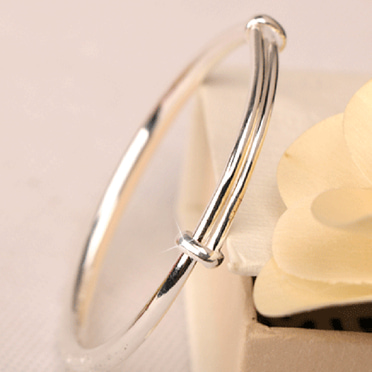 Willstar Adjustable Bangle Plating 925 Silver Bracelet Ladies Jewellery ...