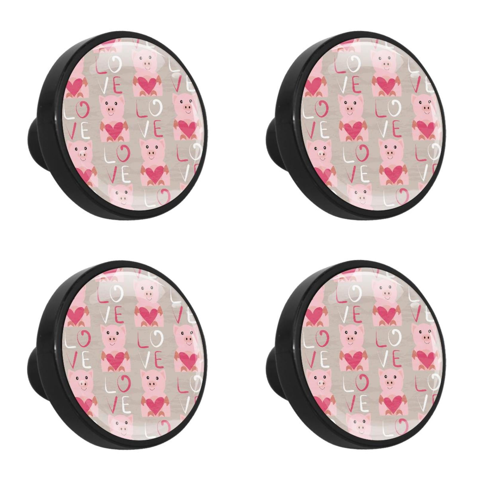 4 Pcs Cute Pig Knobs for Kitchen Cabinet Cupboard Dresser Bookcase ...