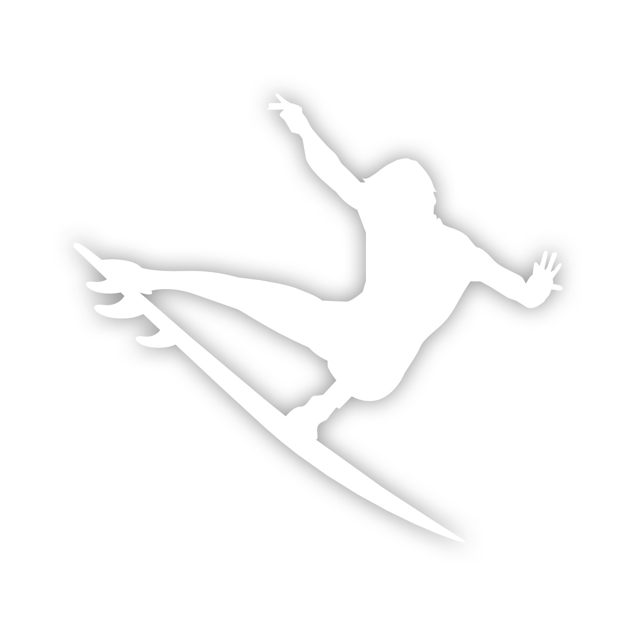 Surfer Sticker Decal Die Cut - Self Adhesive Vinyl - Weatherproof ...