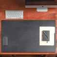 Black Leather 34 x 20 Desk Mat without Rails - Walmart.com