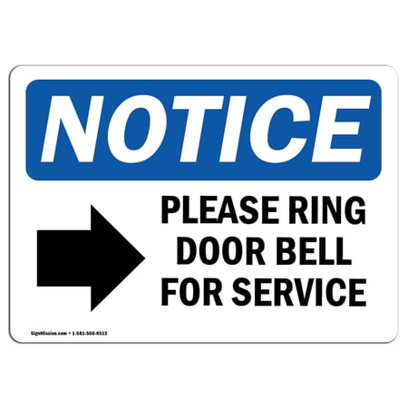 OSHA Notice Sign - S'Il Vous Plaît Sonner la Cloche de la Porte pour ...