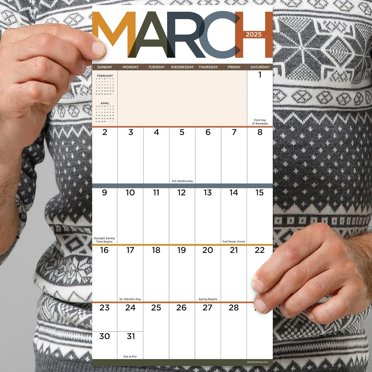 Low Vision Print Calendar- 2025 - Walmart.com