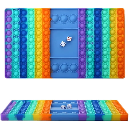 IGUOHAO Big Size Fidget Game Board Toy, Rainbow Chess Board Game Fidget ...