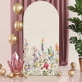 Arch Backdrop 4 Ft, Watercolor Wildflowers Spandex Stretch Fitted Arch ...