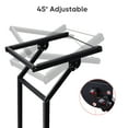 Rolling DJ Mixer Stand Stage Cart Adjustable Rack Mount Studio ...