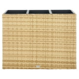 SAFAVIEH Rita Solid Glam Wicker Patio 3-Pot Flower Rack, Natural ...