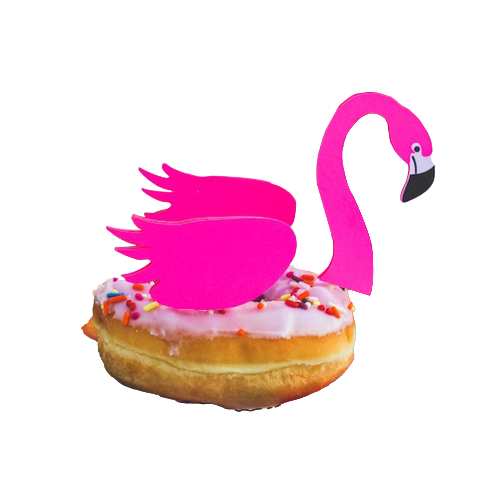 Lomubue Cupcake Topper Cute Swan Flamingo Shape with Stick Segmented ...