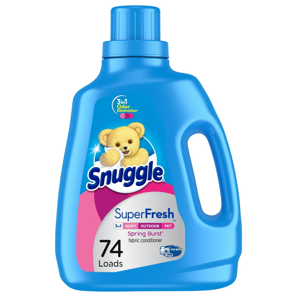 Snuggle Plus Super Fresh Liquid Fabric Softener, Spring Burst, 78.3 ...