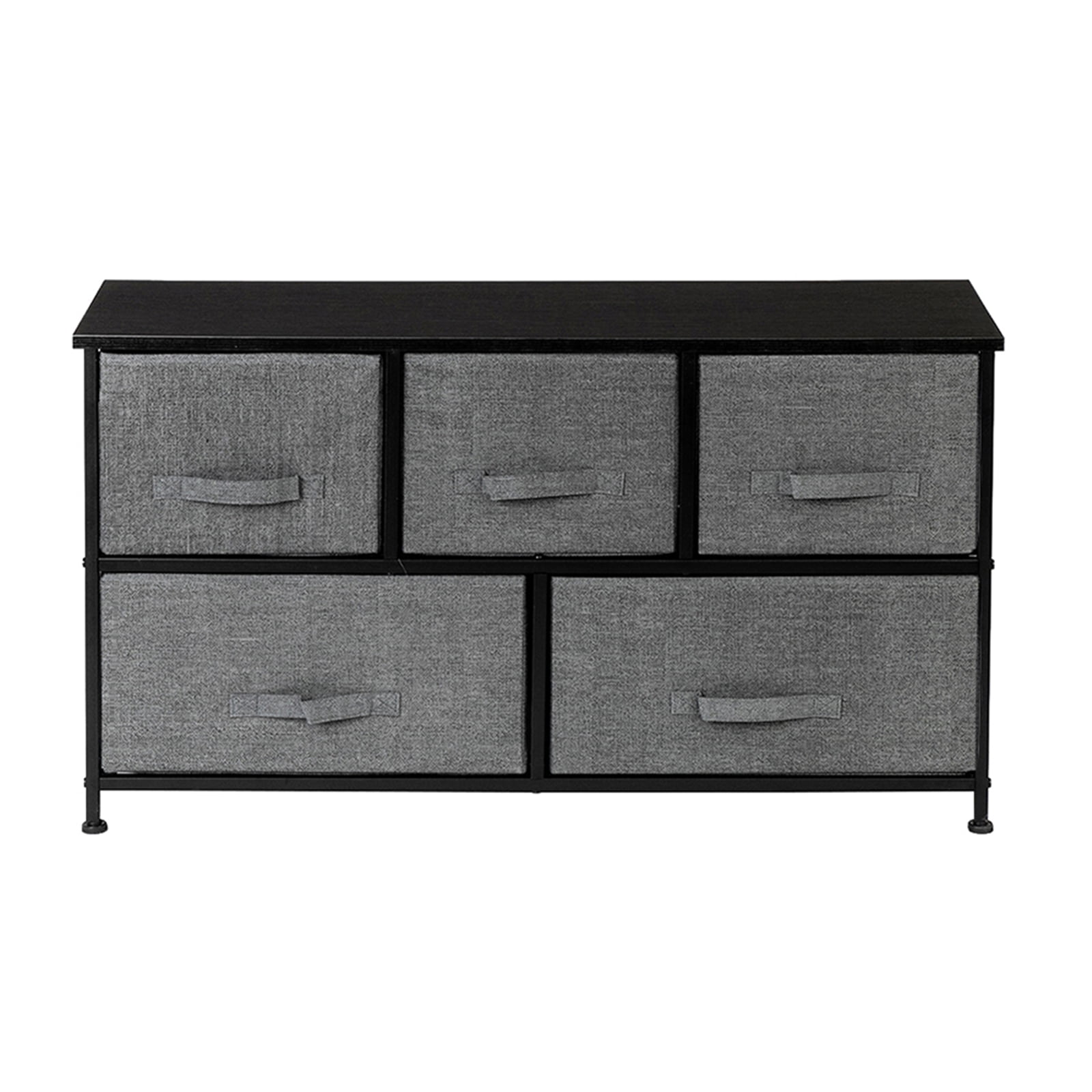 Hassch 2-Tier Storage Rack Wide Closet Dresser Lockers With 5 Drawers ...