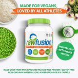 RawFusion Plant-Based Protein Powder, Vanilla Bean, 2 Lb, 30 Servings ...