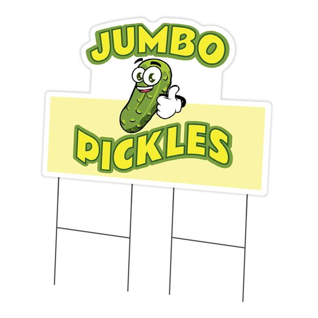 SignMission 24 x 36 in. Yard Sign & Stake - Jumbo Pickles - Walmart.com