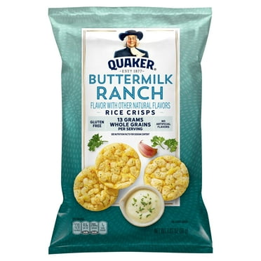 Quaker Rice Chips, Farmhouse Cheddar Flavor 5.5 oz Bag - Walmart.com