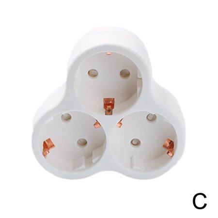 2/3/4-way EU Socket Multiple Plug Power Strip Triple Plug Adapter B9L4 ...
