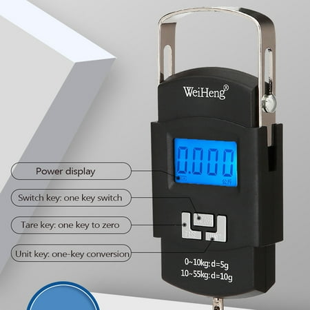 WeiHeng WH-A25 Rechargeable Portable Electronic Scale LCD Display ...