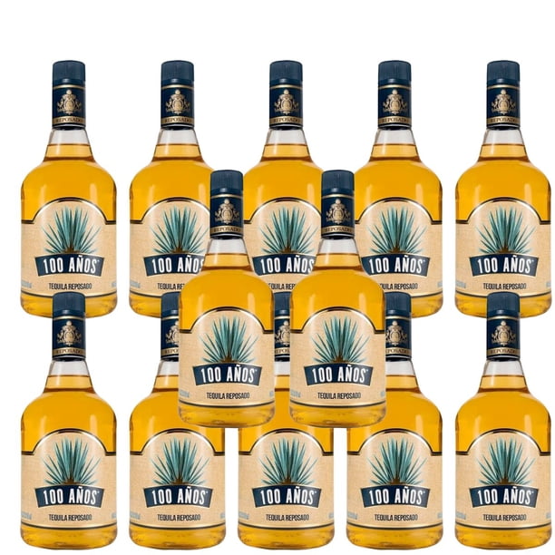 Pack De 12 Tequila 100 Años Reposado 700Ml | Bodega Aurrera en línea