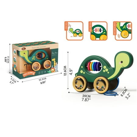 Kids Pull Along Pet Toy Pull Along Rolling Animal Toy Kids Pull Along ...