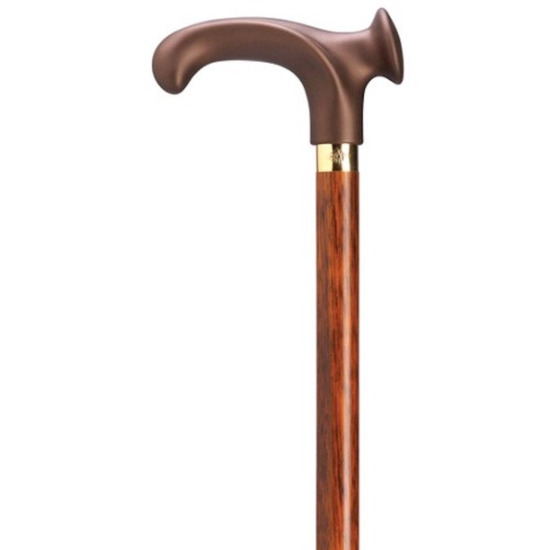 Harvy Canes - 36" Brown Grip Handle - Left Handed - Walmart.com ...