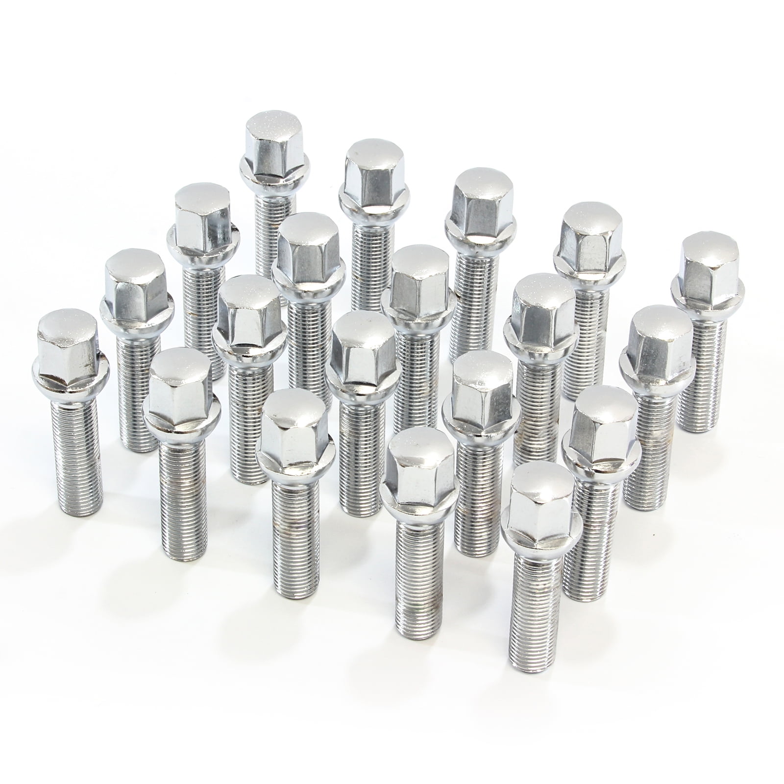 Hex Autoparts (20PCS) 14x1.5 Lug Bolts Nuts for Mercedes Benz ML350 ...