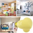 2pcs Ceramic Cabinet Knobs Yellow Drawer Heart Shaped Dresser Cute ...