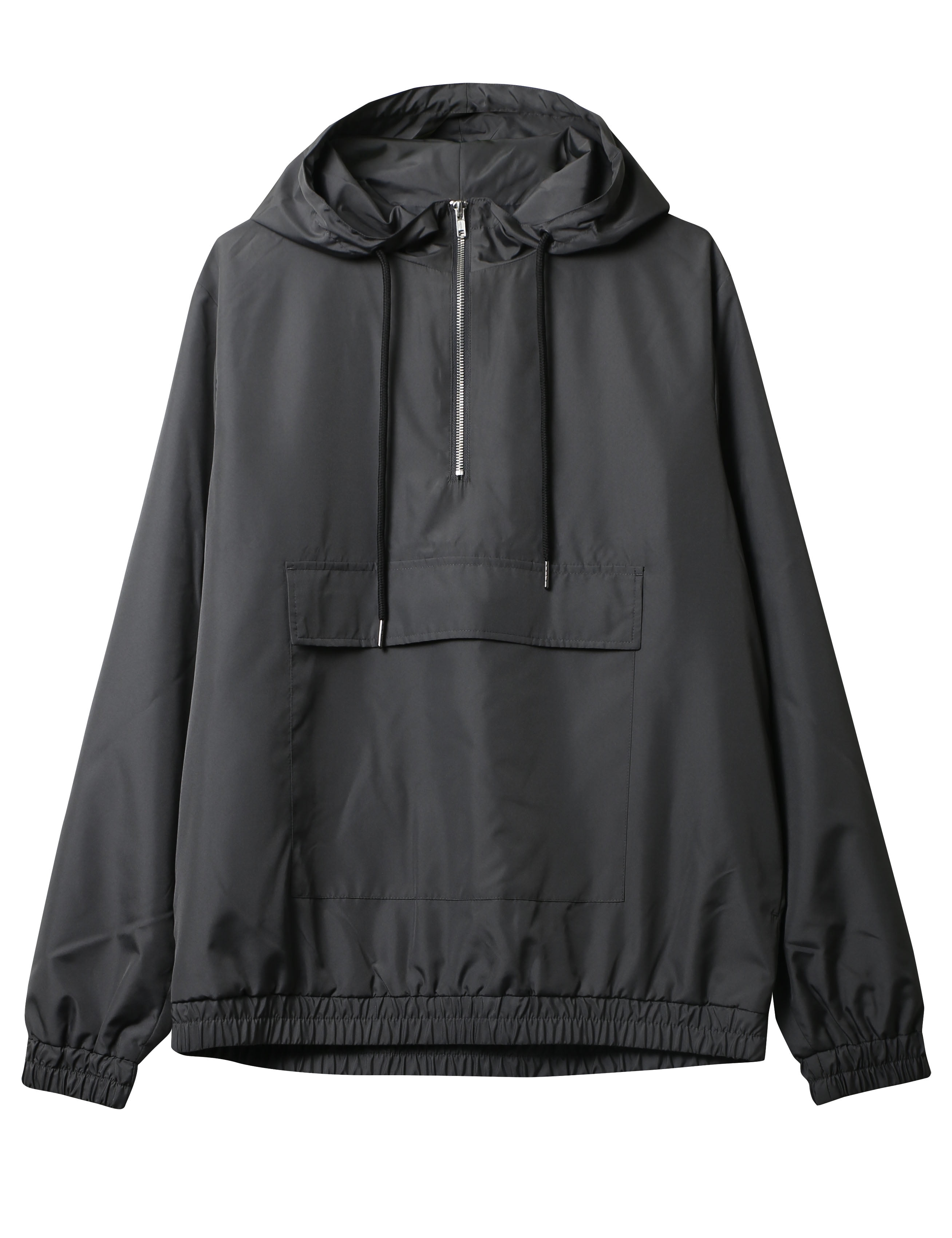 Men's Hooded Windbreaker Zip Anorak Jacket Pullover - Walmart.com