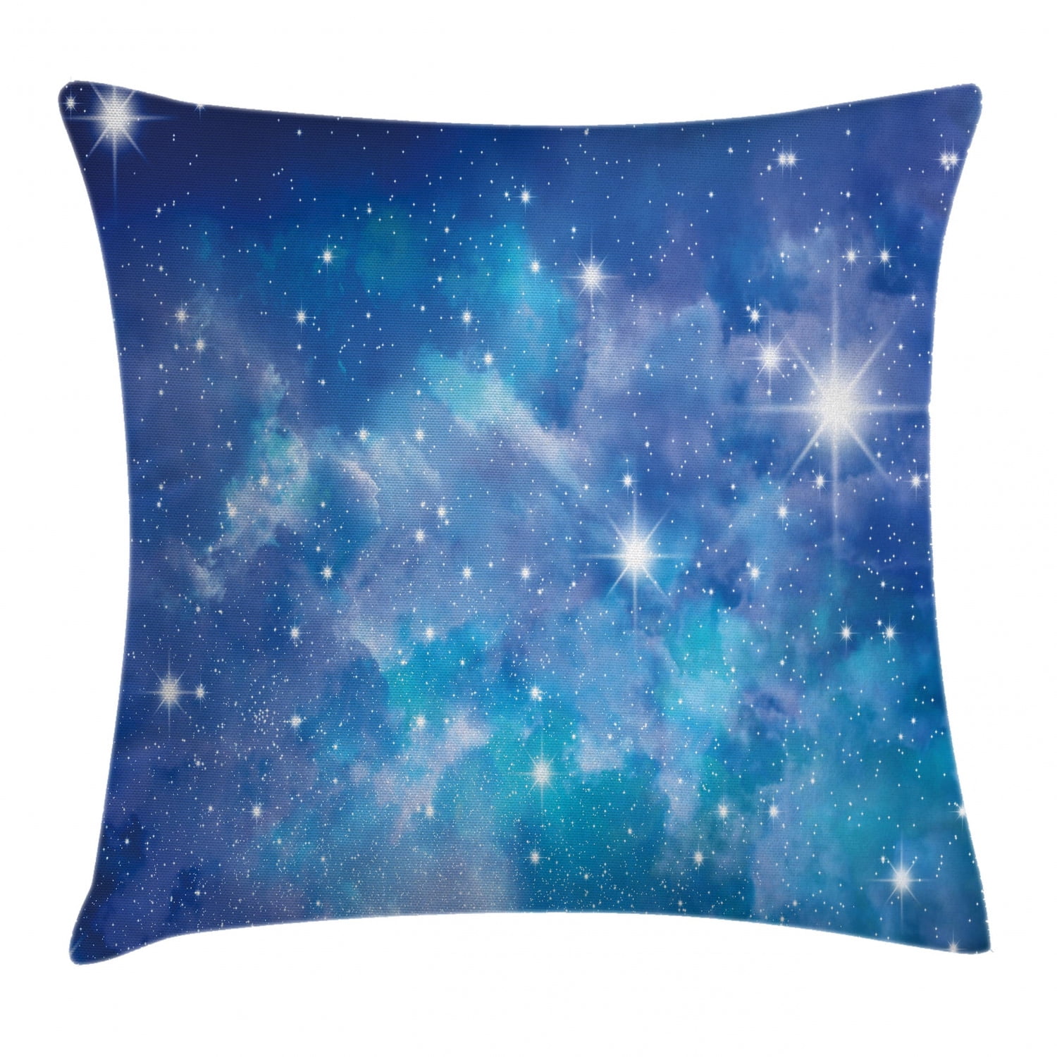 Space Throw Pillow Cushion Cover, Bright Star Clusters Constellation ...