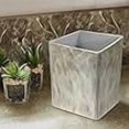 JYLP Stone Hedge Resin Decorative Trash Can, 9.24L Marble Finish Open ...