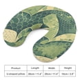 11.4in U-Shaped Pillow Strap With A High Resilience Memory Foam Core ...