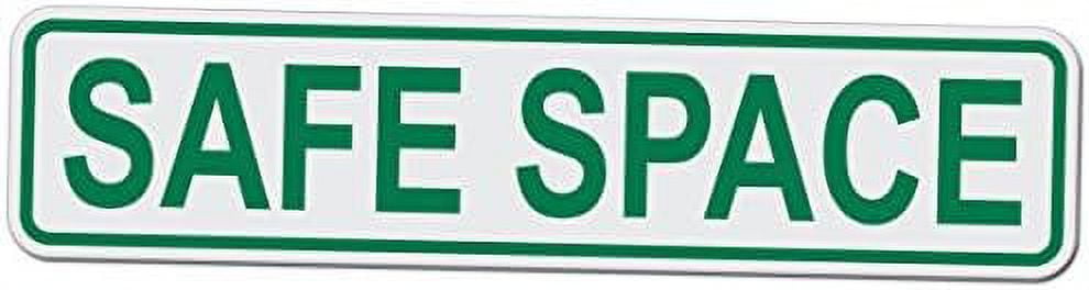 Safe - Speech Area Designation Wide Sign - 17 Inches Tall by 4 Inches ...