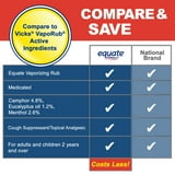 Equate Vaporizing Rub Ointment, 3.53 oz, Compare to Vicks® VapoRub ...