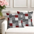 Arrows Zebra Stripes Pillow Covers Set of 4, Forest Deer Red Black ...