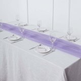 Efavormart 5PCS 22" x 72" Lavender Premium Chiffon Table Runner For ...