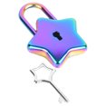 Star Shaped Padlock DIY Star Shape Lock Diary Decorative Padlock for ...
