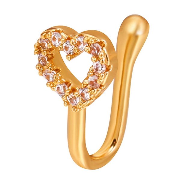Anillo nasal falso en forma de U con forma de U y forma de mariposa con ...