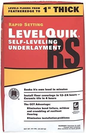 Level Quik Self-Leveling Underlayment Mix 10 Min Natural 50 Lb ...
