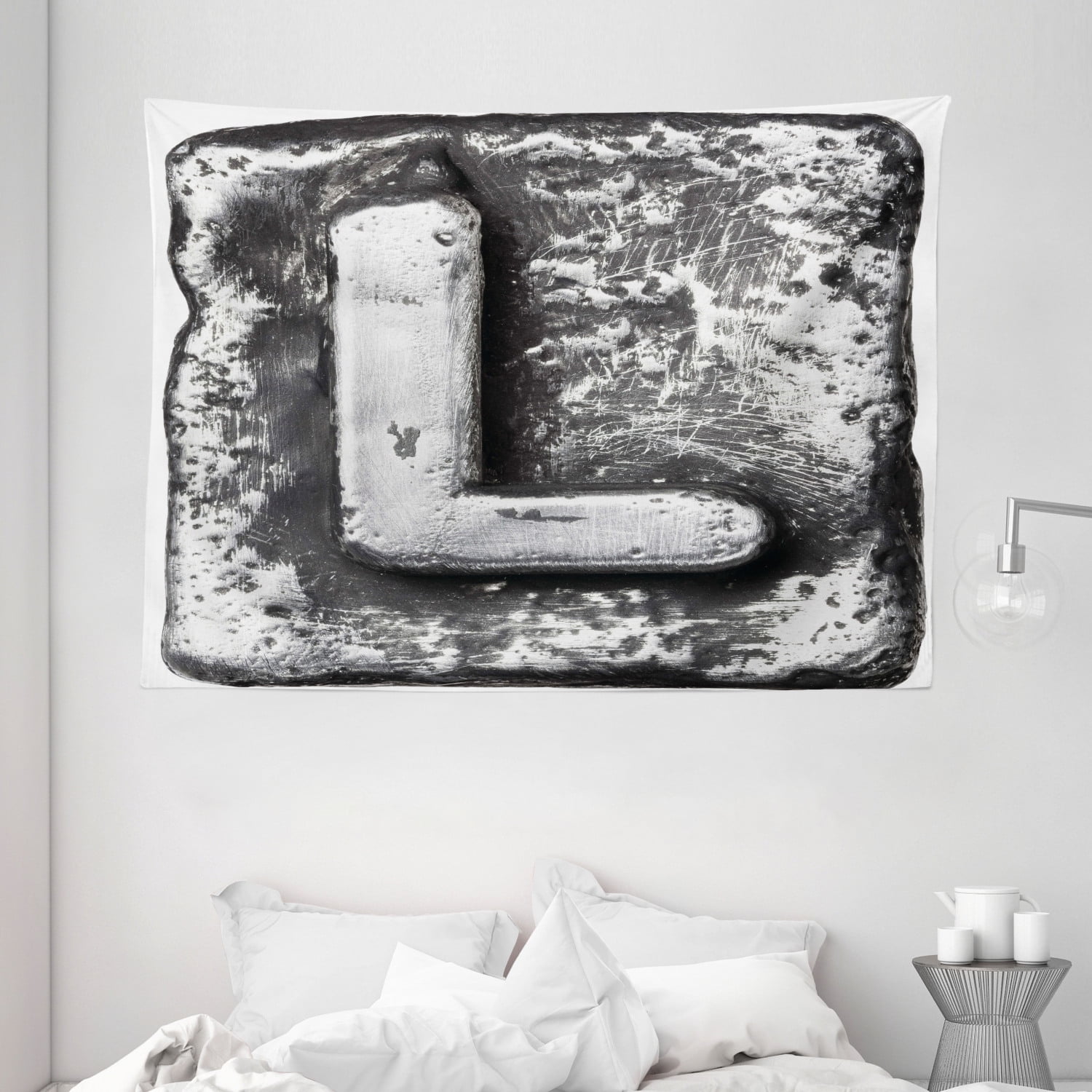 Letter L Tapestry, Typography Composite L Alphabet Letter Name Baroque ...