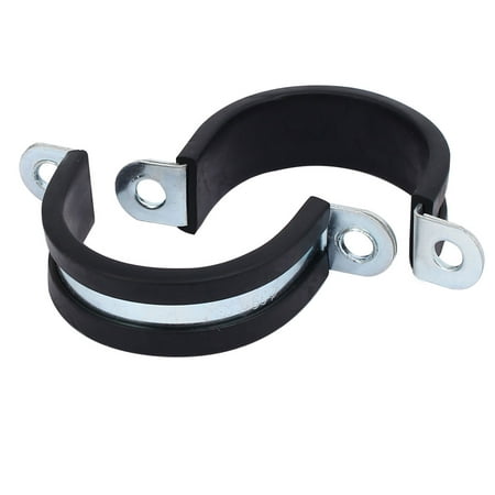 M38 EPDM Rubber Lined U Shaped Pipe Tube Strap Clamps Clips Fasteners ...
