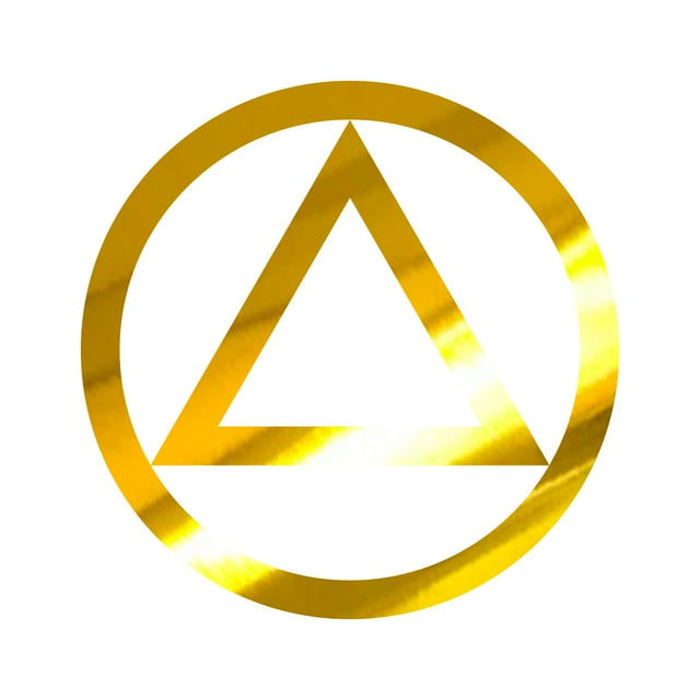 AA Alcoholics Anonymous Symbol Sticker Decal Die Cut - Self Adhesive ...