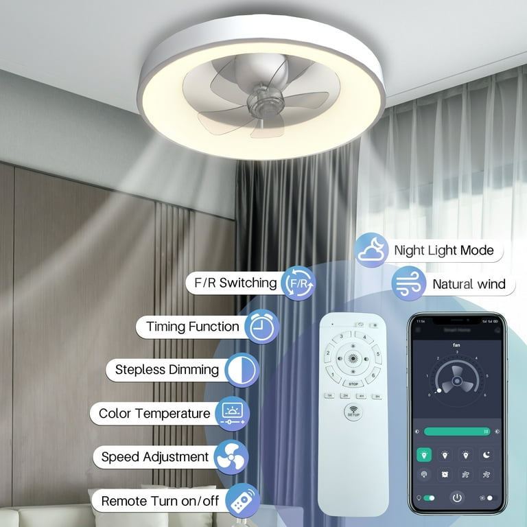 Oscillating Ceiling Fan With Light