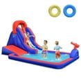 Canddidliike 5-in-1 Inflatable Water Slide with Climbing Wall, Bounce ...