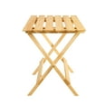 Portable Solid Wood Folding Side Table 2-Piece Set - Natural - Walmart.com