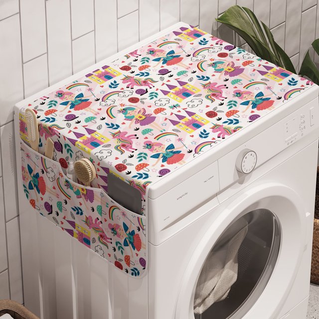 Nursery Washing Machine Organizer, Colorful Illustration with Fairy ...
