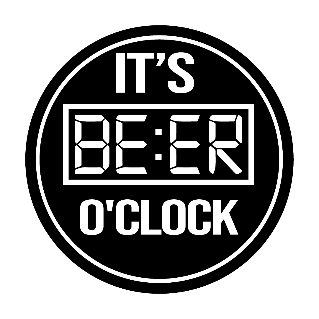 Signs ByLITA Circle It’s Beer O'Clock Sign (Black) - Large - Walmart.com