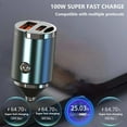 MORESEC under $5 4Pcs Car Charger,Hidden Mini Pull Ring Fast Car ...