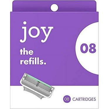 Joy Razor Blades Refill Cartridges for Women, Five Bladed, 4 Ct ...