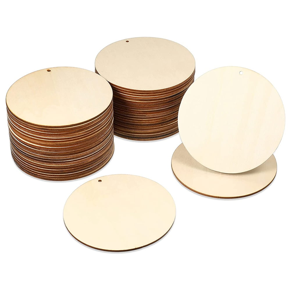 Click here for Unbranded 50 Pieces Wood Circles Unfinished Round... prices