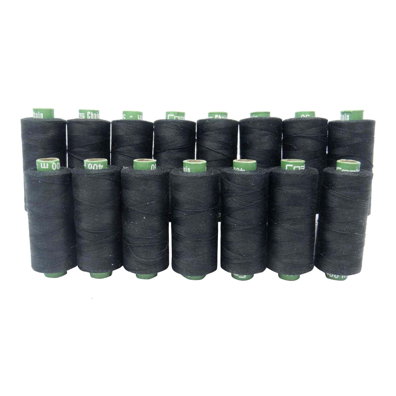 400 Yard White Polyester Spool Overlocking Hand Machine Sewing Serger ...