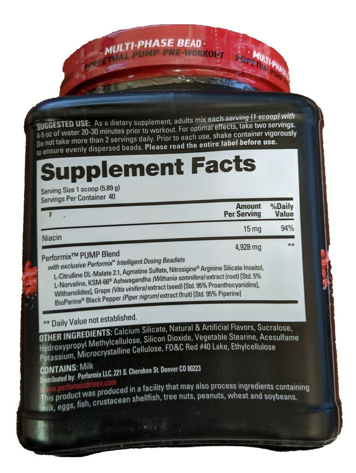 Performix Nutrition Facts | Besto Blog