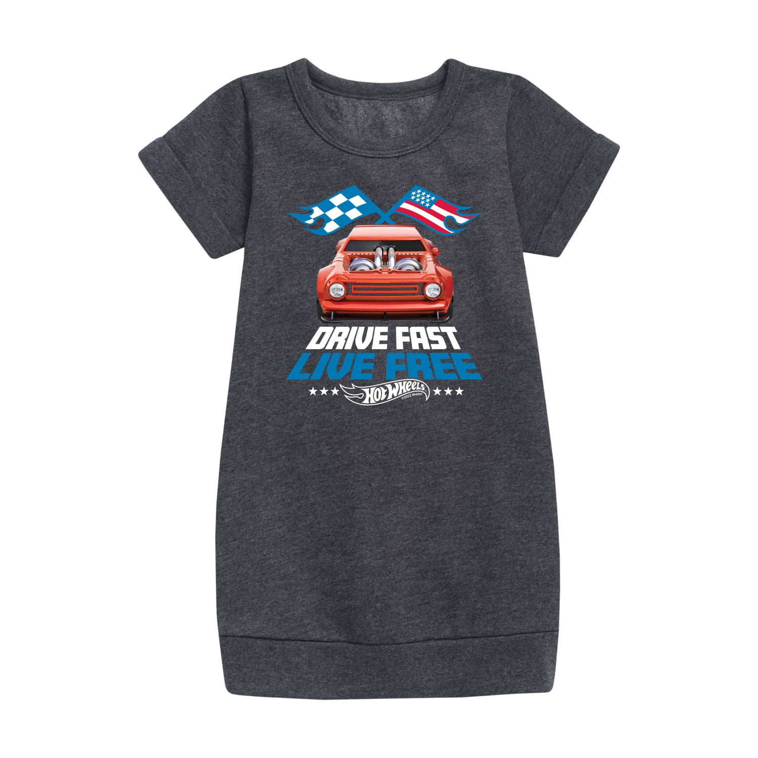 Hot Wheels - Drive Fast Live Free - Toddler And Youth Girls Fleece ...