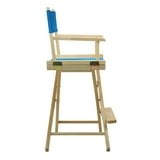 "24" Director's Chair Natural Frame-Turquoise Canvas" - Walmart.com